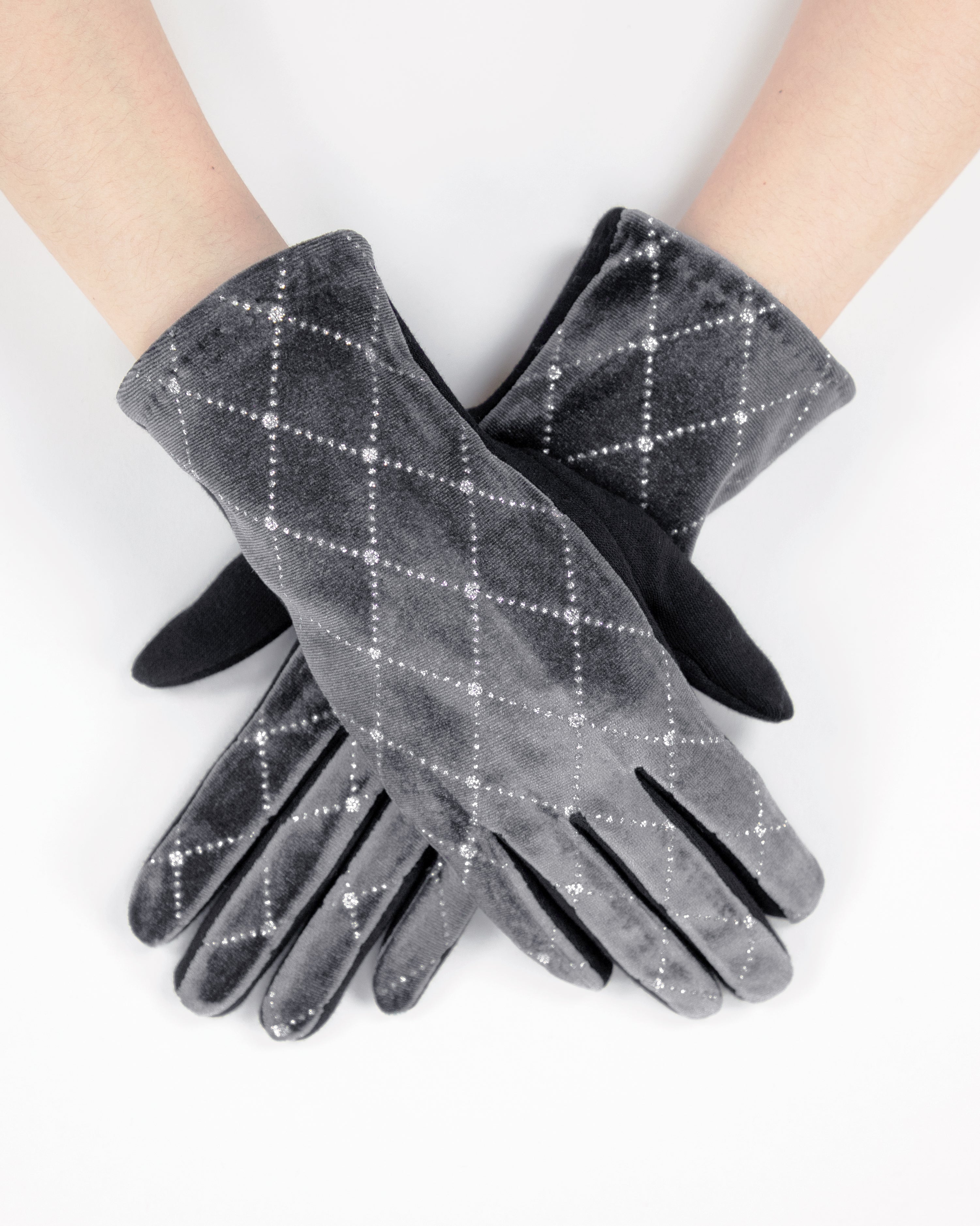 Diamond Rhinestone Gloves (TS) - GRAY (Pack of 6) – ORIGINAL USA