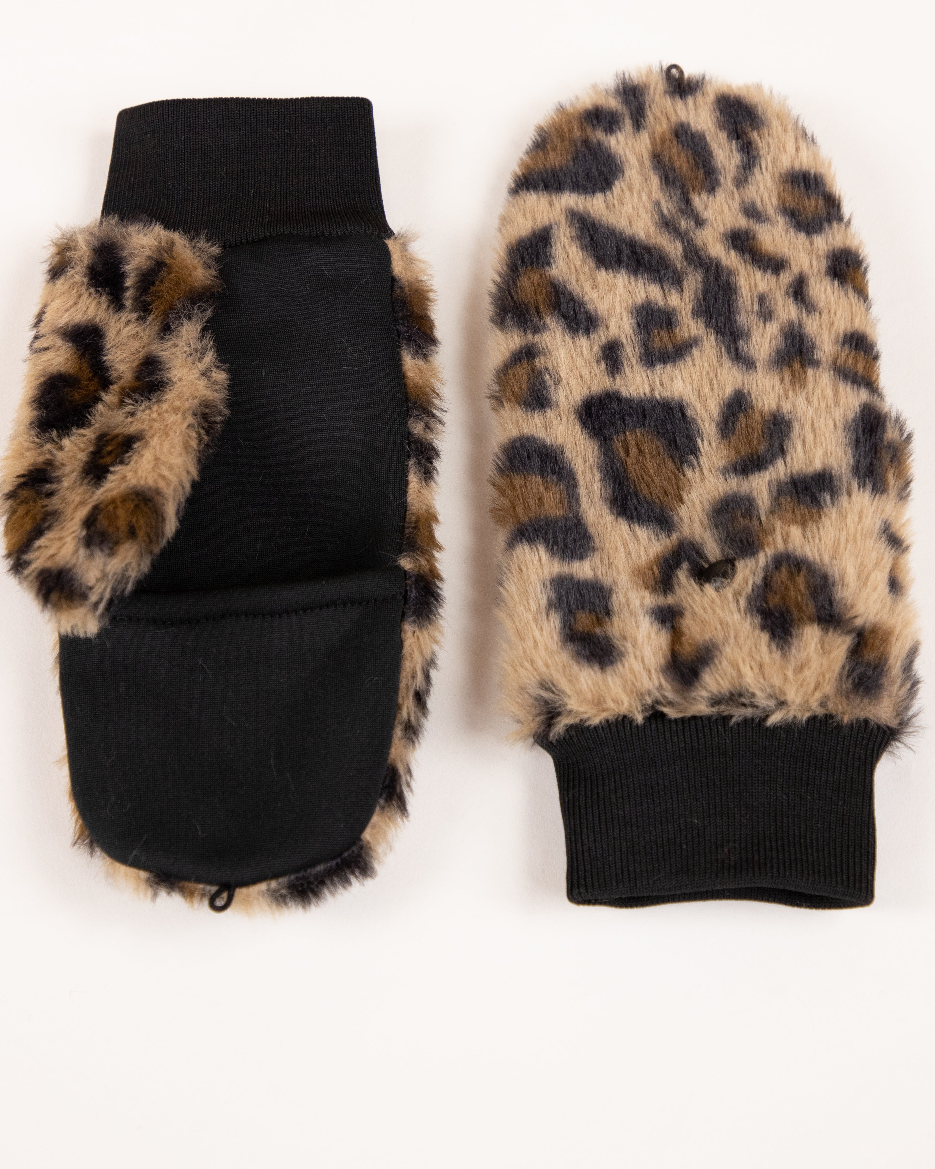 Leopard Faux Fur Convertible Mittens - LEOPARD (Pack of 6) – ORIGINAL USA