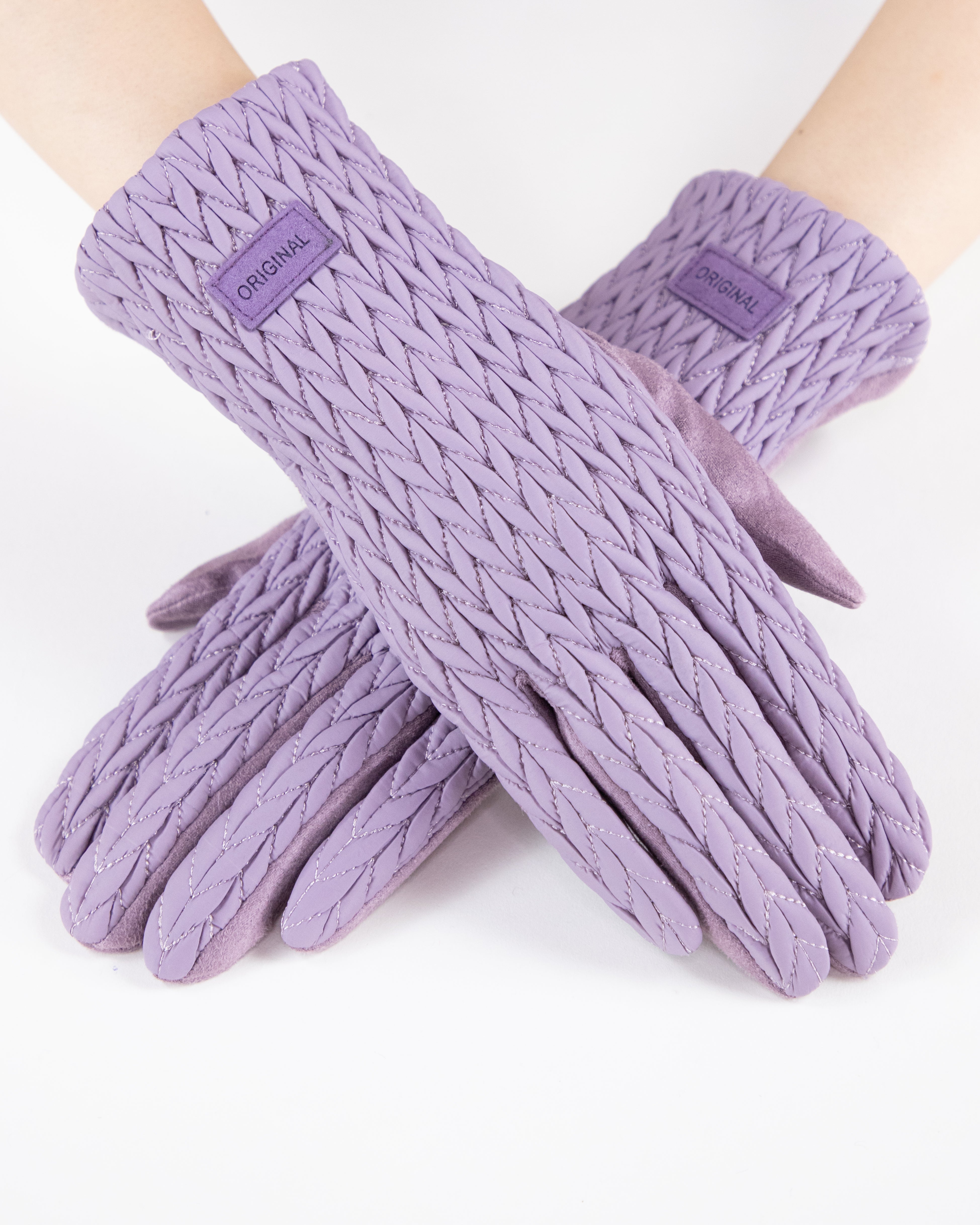 Stocking Stitch Texture Gloves (TS) - MAUVE (Pack of 6) – ORIGINAL USA
