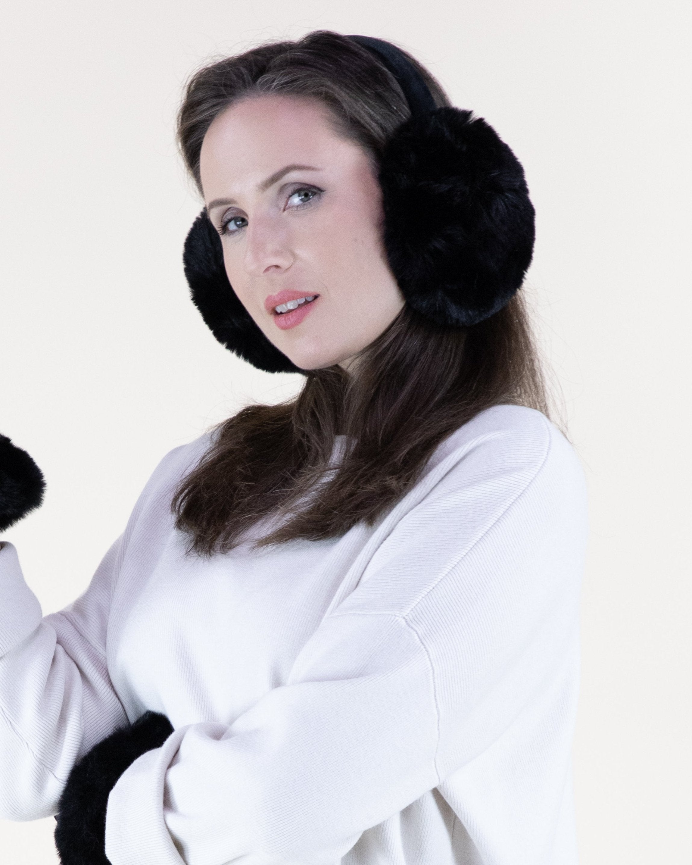 Faux Fur Ear Muffs - BLACK (Pack of 6) – ORIGINAL USA
