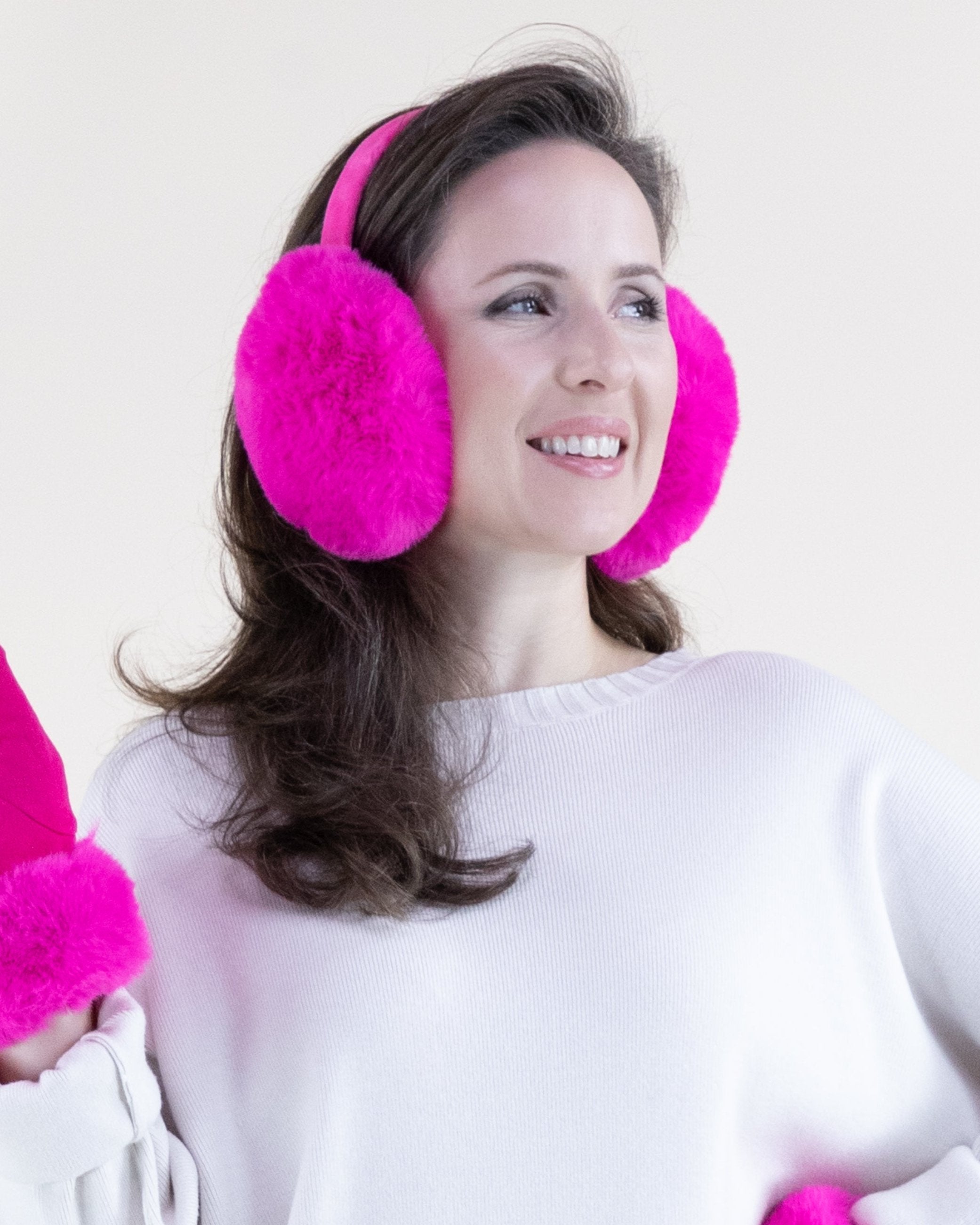Faux Fur Ear Muffs - FUCHSIA (Pack of 6) – ORIGINAL USA