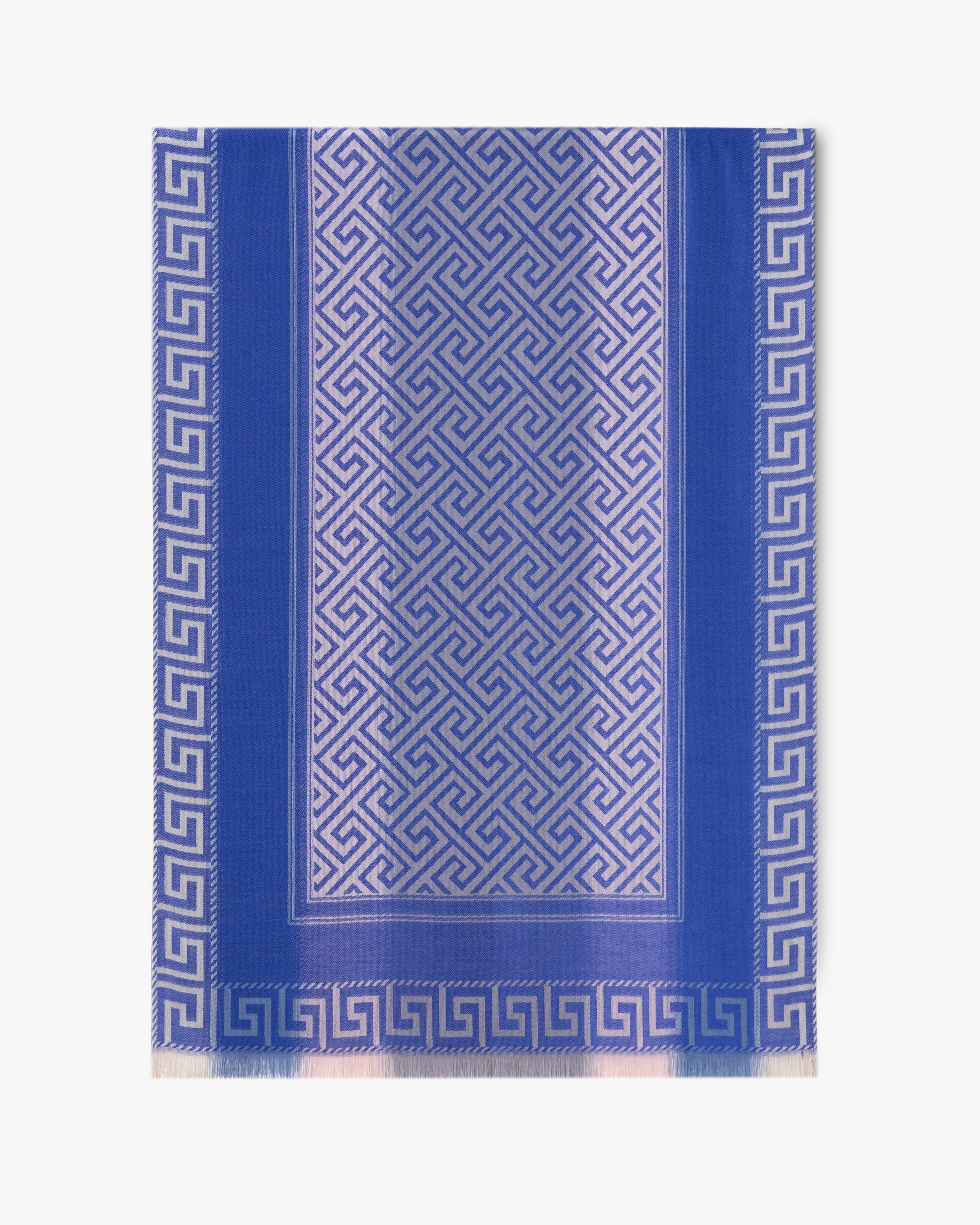 Greek Key Border Pashmina - BLUE (Pack of 12) – ORIGINAL USA