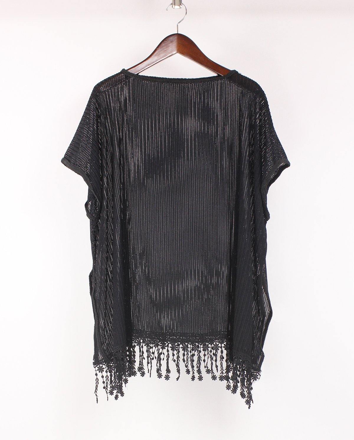 Herringbone Weave Poncho FA1928-BK (Pack of 6) – ORIGINAL USA