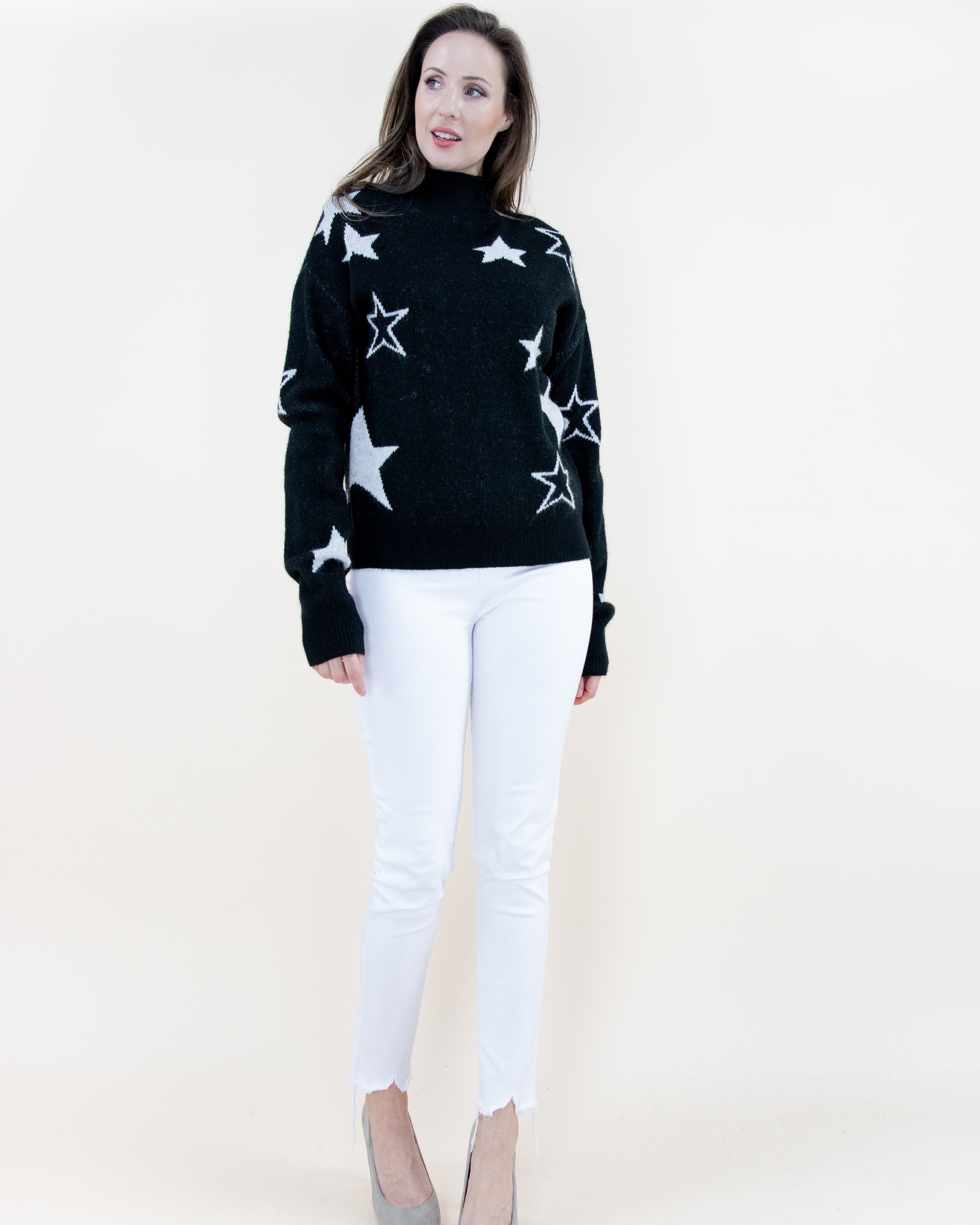 Star Pattern Sweater - BLACK (S/M, L/XL) (Packs of 6) – ORIGINAL USA
