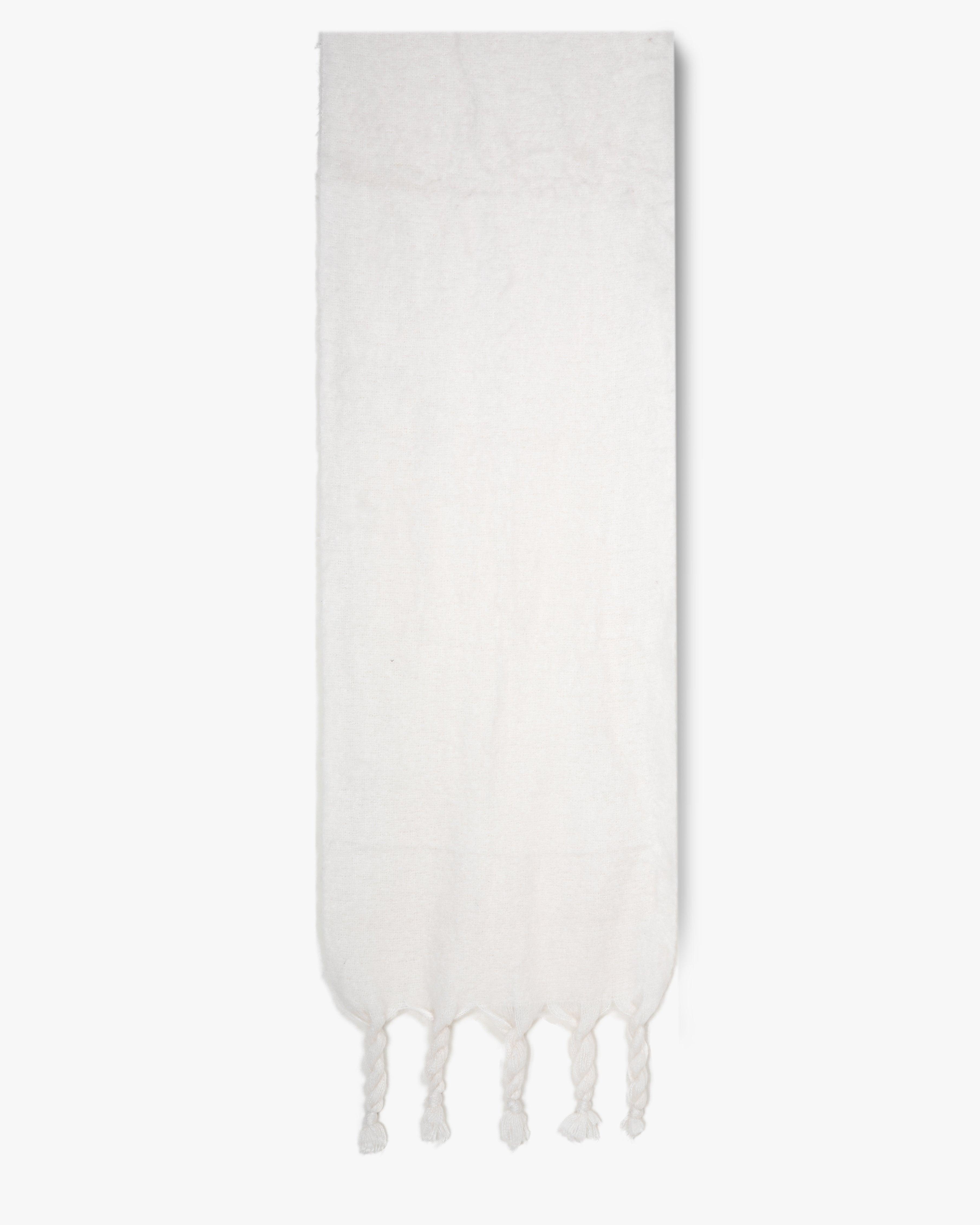 Solid Color Puffy Scarf w/ Fringe - WHITE (Pack of 6) – ORIGINAL USA