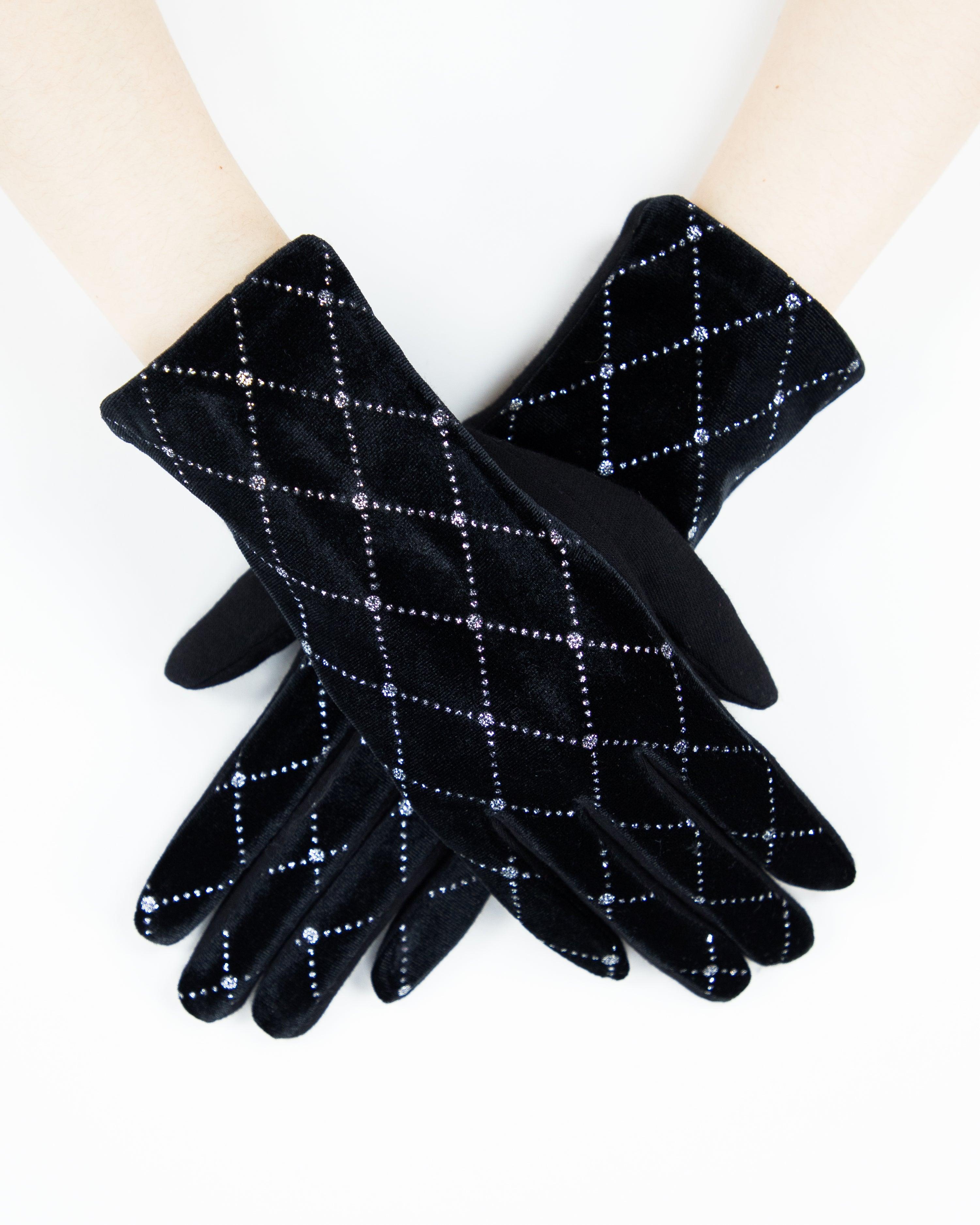 Diamond Rhinestone Gloves (TS) - BLACK (Pack of 6) – ORIGINAL USA