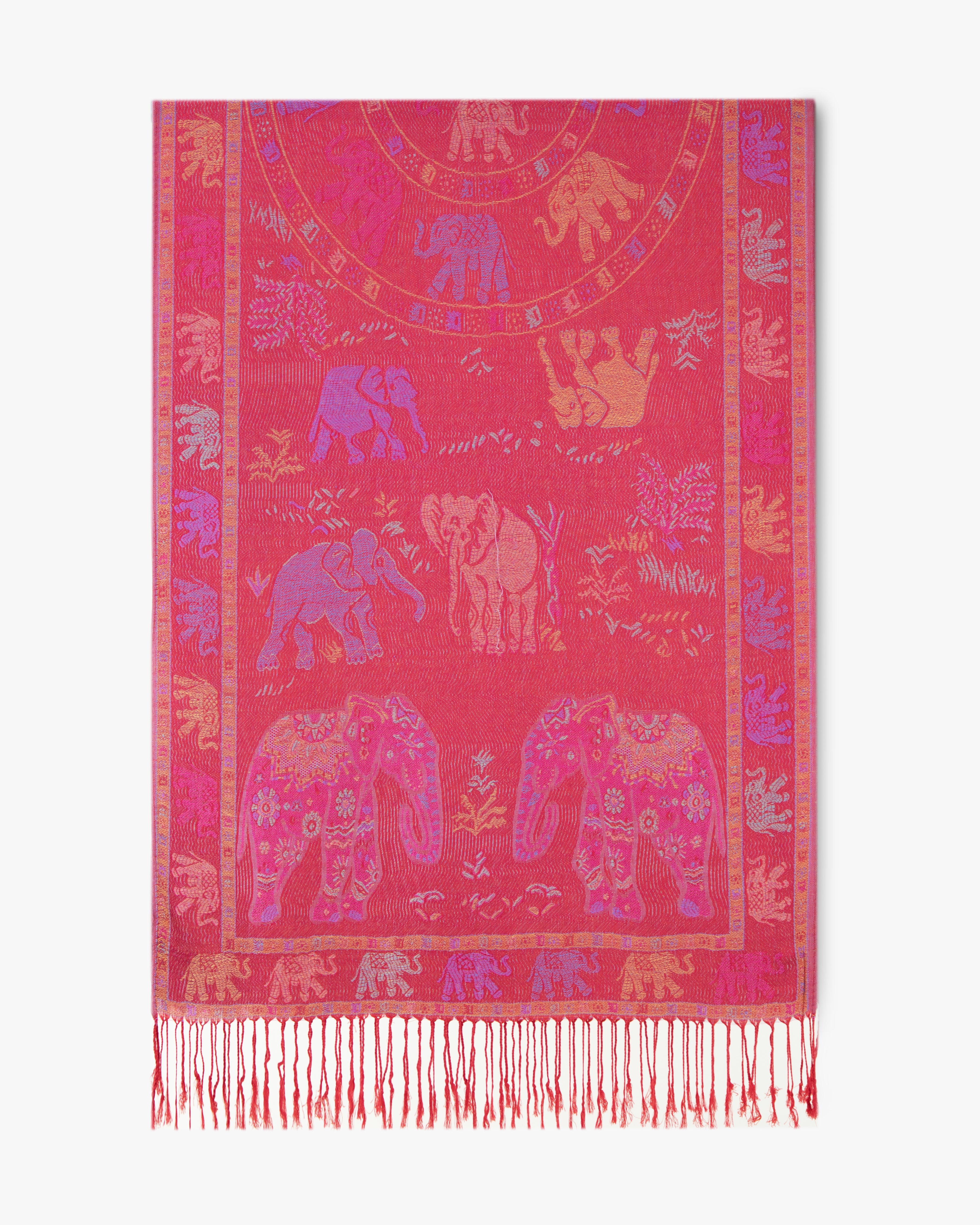 Elephant Tribe Pashmina - RED (Pack of 12) – ORIGINAL USA